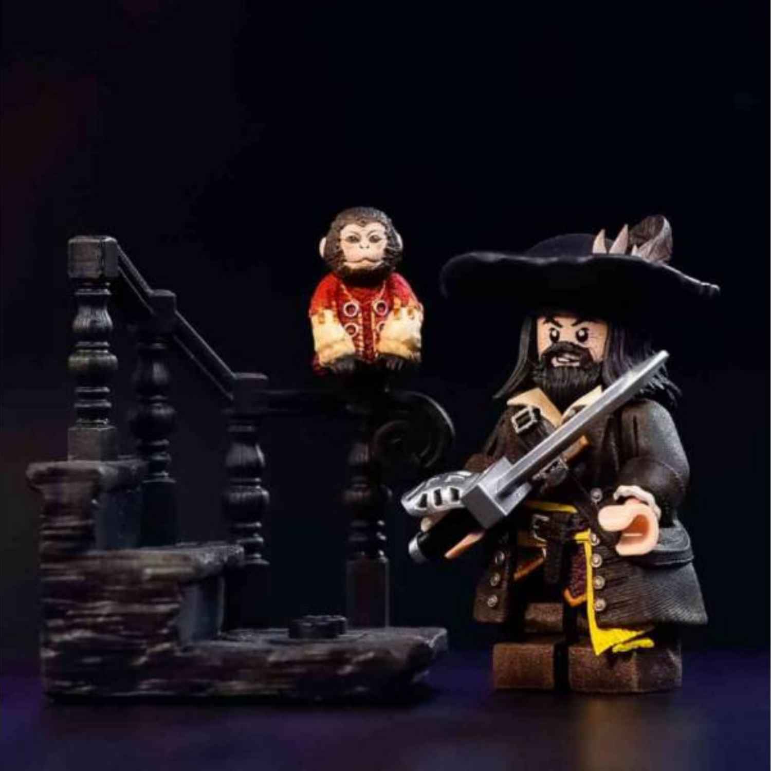 Pirates of the Caribbean Captain Hector Barbossa | Loot A Brick