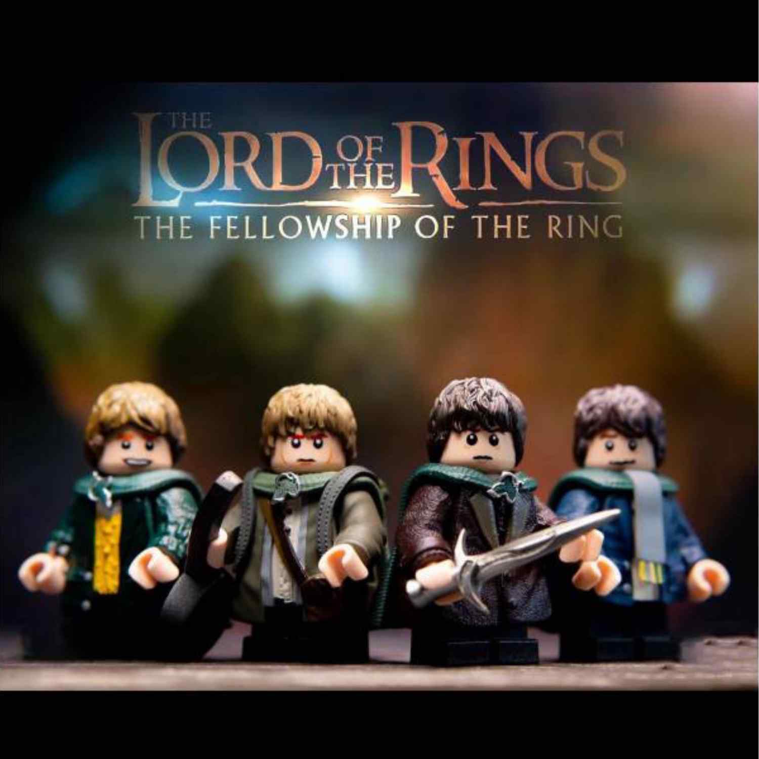 Lord of the Rings Hobbits (Frodo, Sam, Pippin and Merry) | Loot A Brick