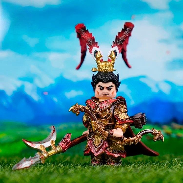 Romance of the Three Kingdoms Lu Bu Custom Moulded | Loot A Brick